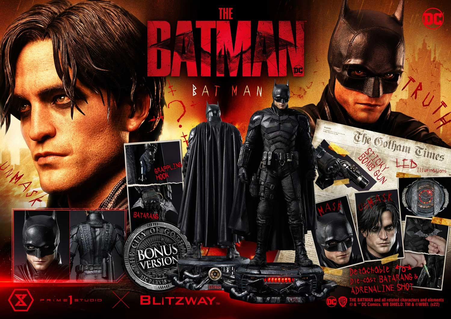Intimately detailed new ‘The Batman’ collectible sculpture unmasked
