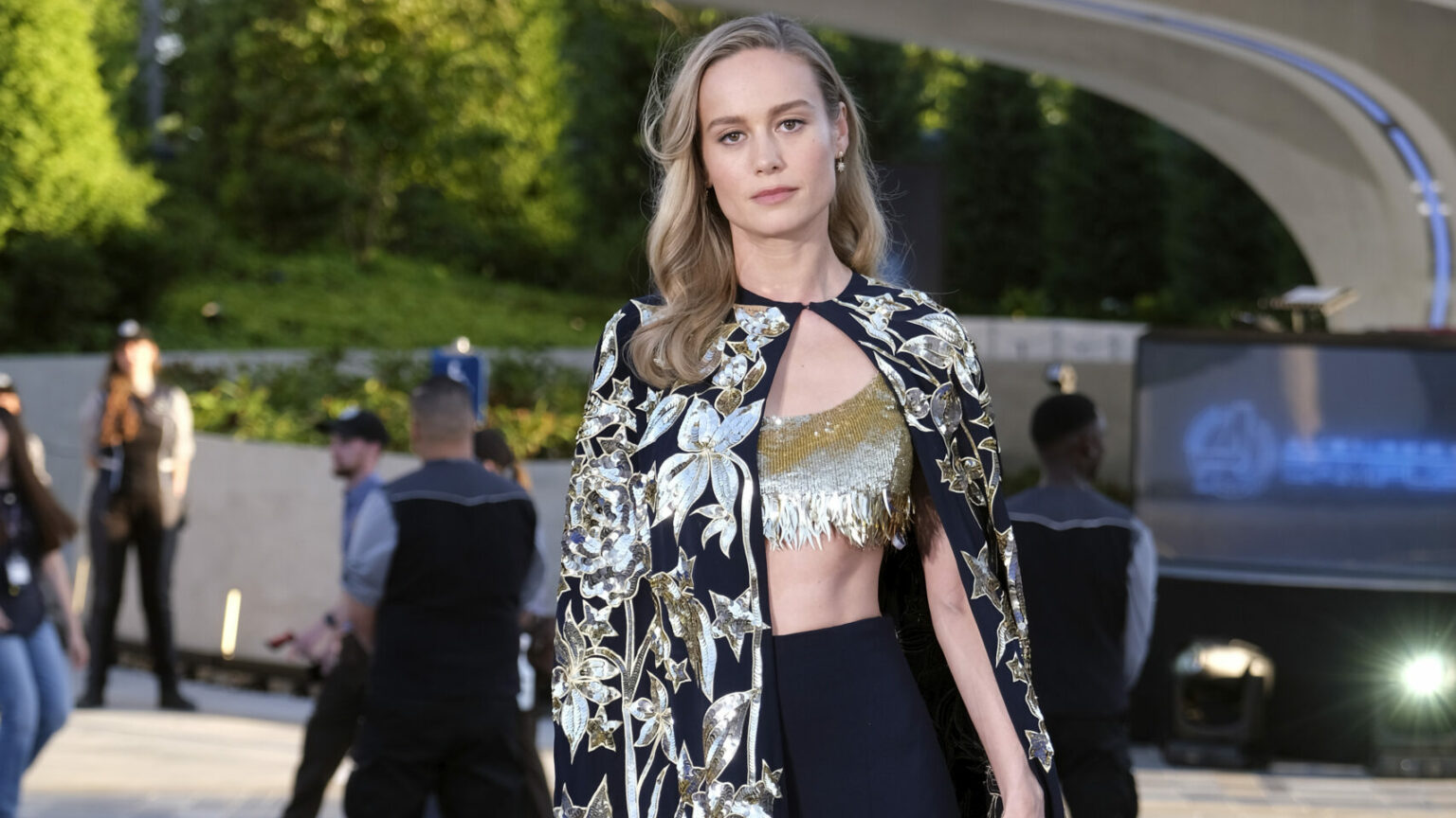Brie Larson Serving Superhero Disney Princess in a Stunning Ensemble at ...
