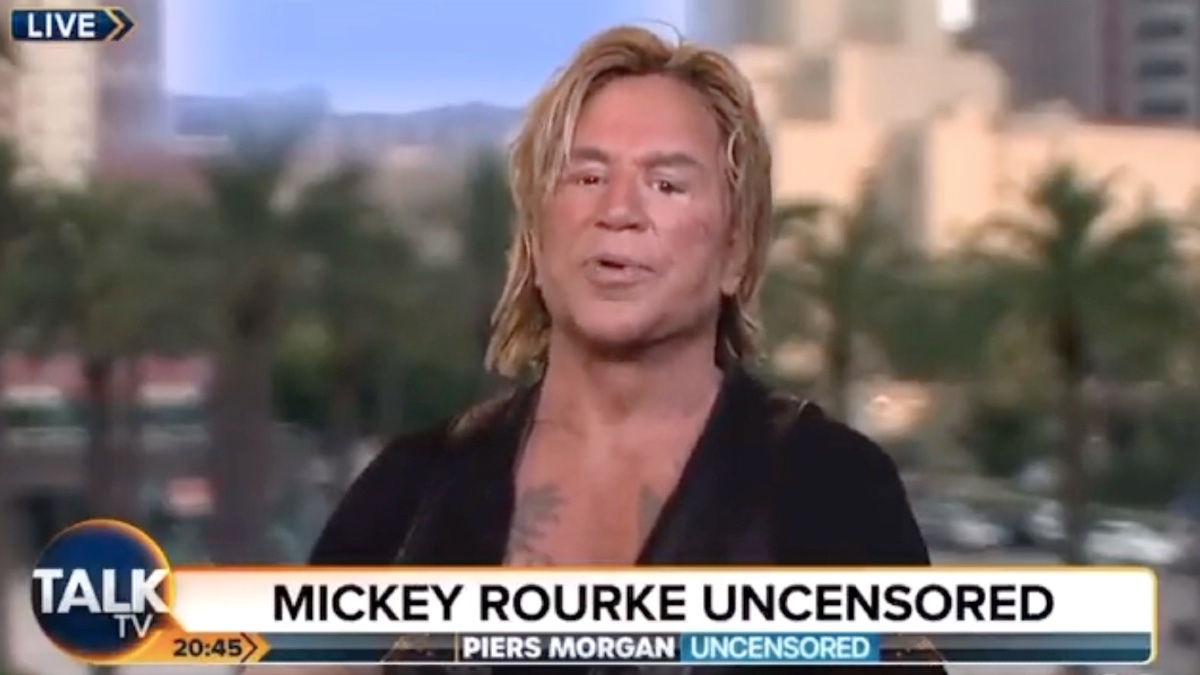 Mickey Rourke Compared To Val Kilmer, Marjorie Taylor Greene In Piers ...