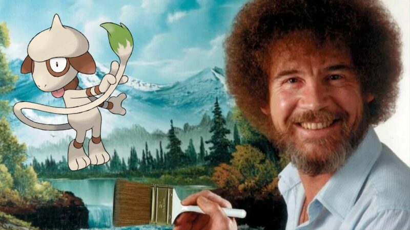 Pokefans Reimagine Bob Ross as the Champion