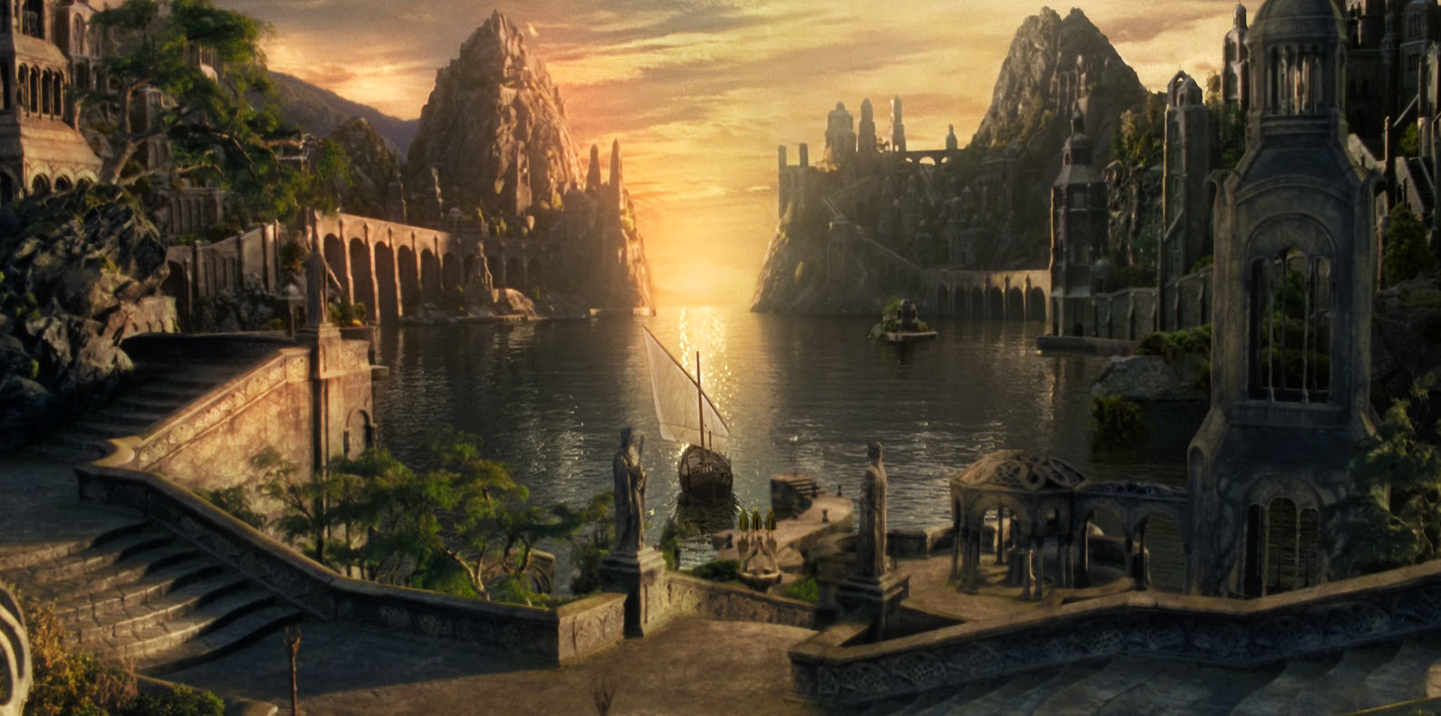 Are the Grey Havens and Valinor the Same in 'The Lord of the Rings'?