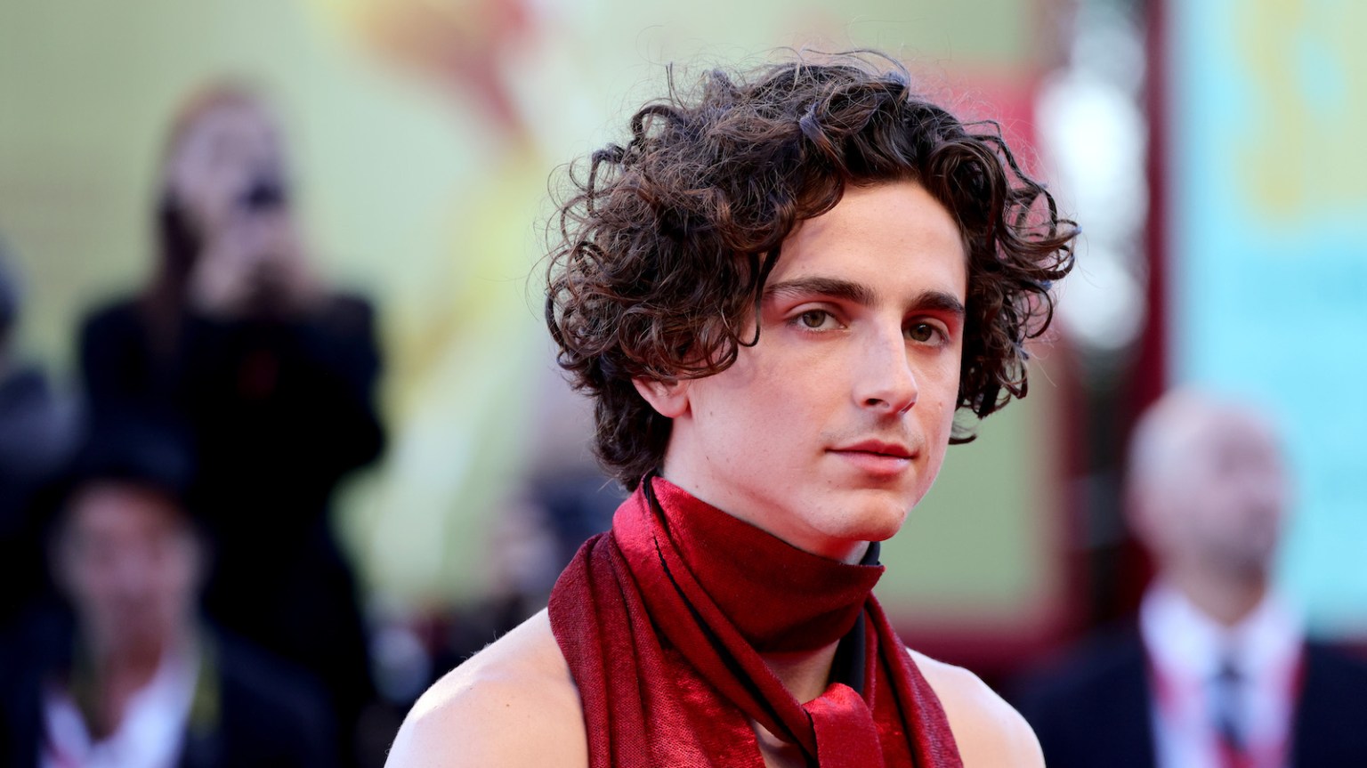 Timothée Chalamet’s Blood-Red Jumpsuit Heats up Venice Film Festival