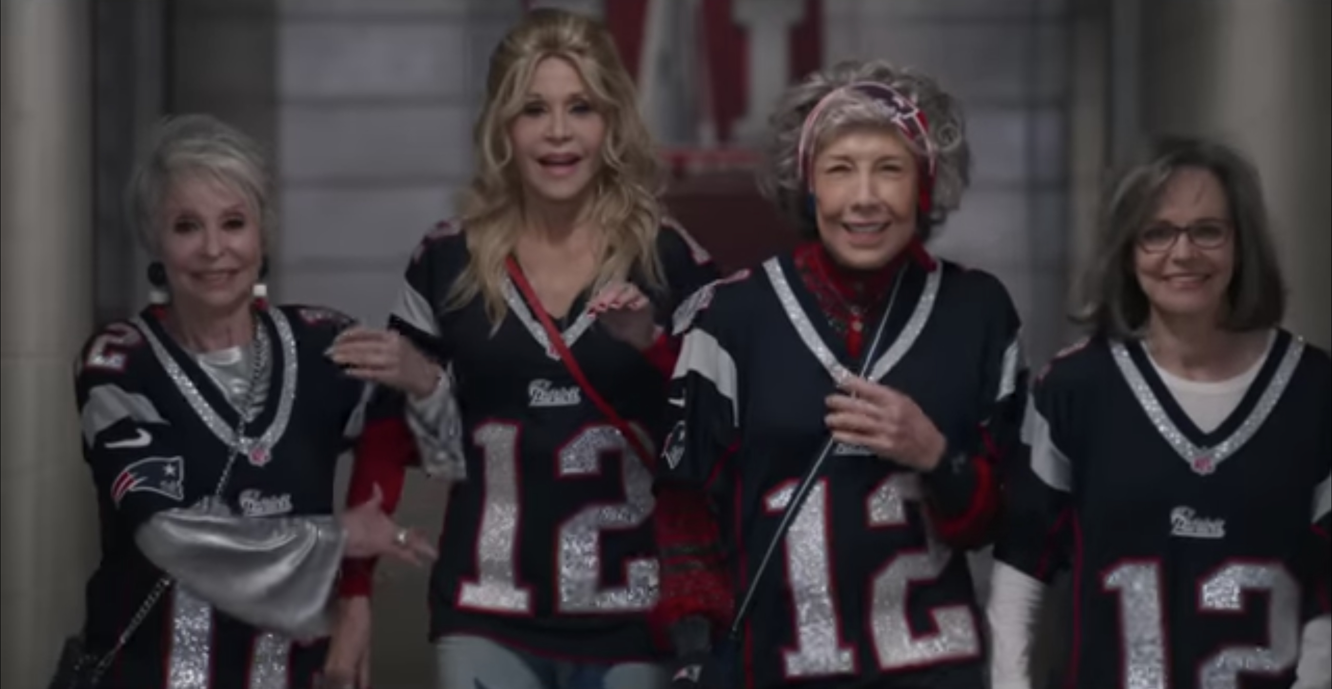 Tom Brady Has Jane Fonda, Lily Tomlin on His Team in ‘80 for Brady’ Trailer