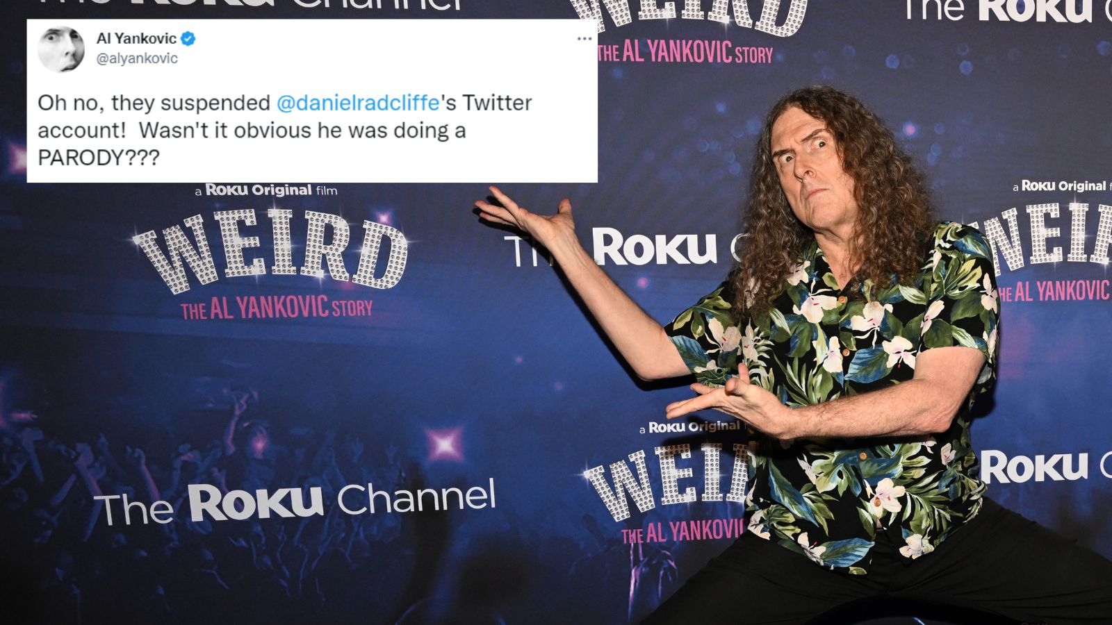 Weird Al Yankovic Convinces Twitter That Elon Musk Banned Daniel Radcliffe