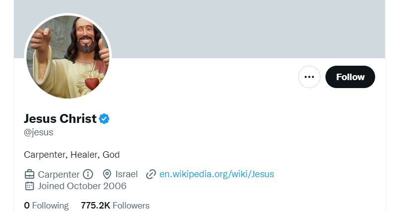 Not To Alarm You, But Jesus Christ is Now Verified On Twitter