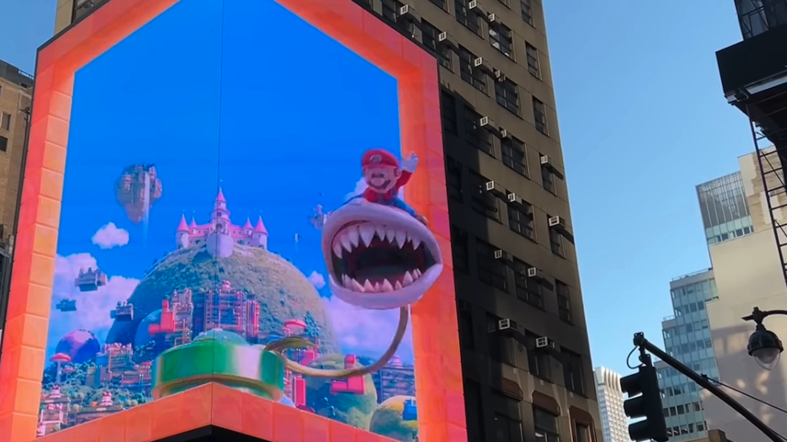 Epic 3D Billboard for ‘The Super Mario Bros. Movie’ Hits New York