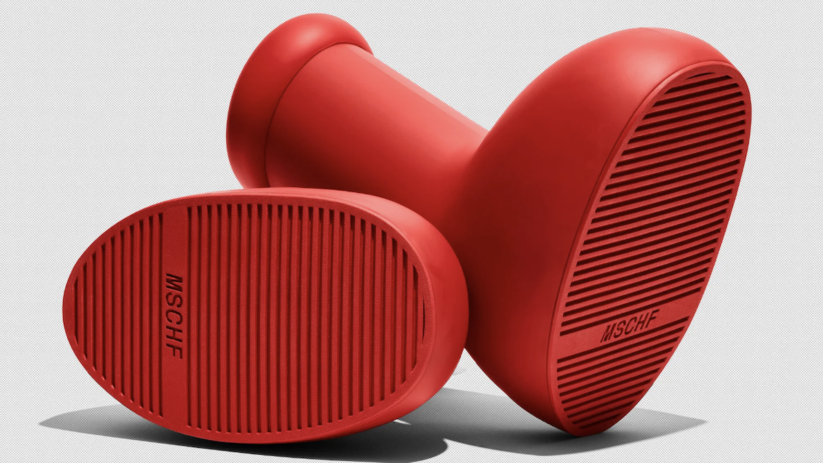 What Are the MSCHF Big Red Boots Taking Over Social Media? Release Date ...