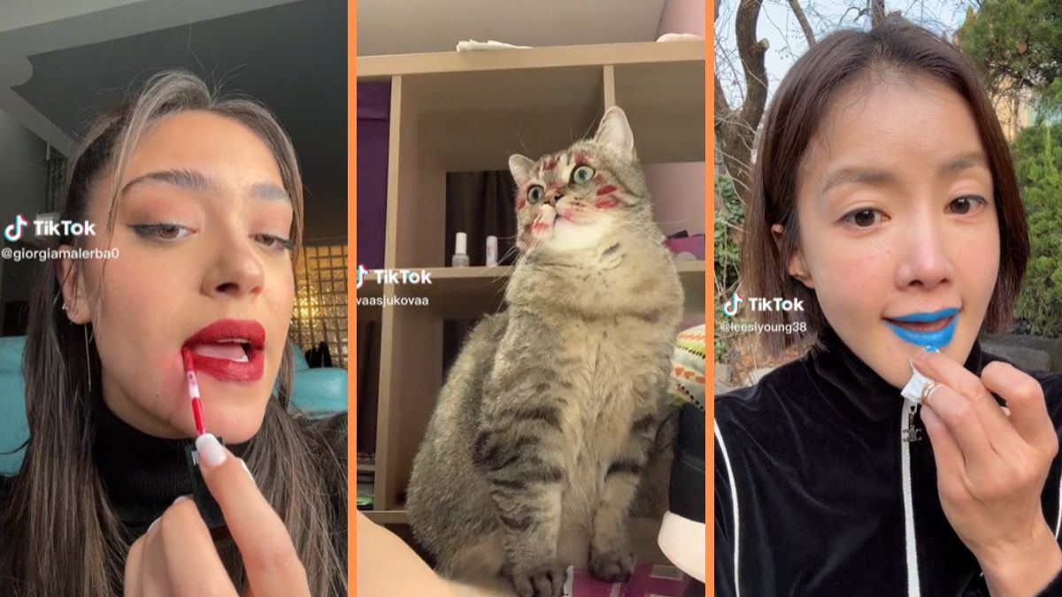 What Is Tiktok’s Viral Smudged Lipstick Trend?