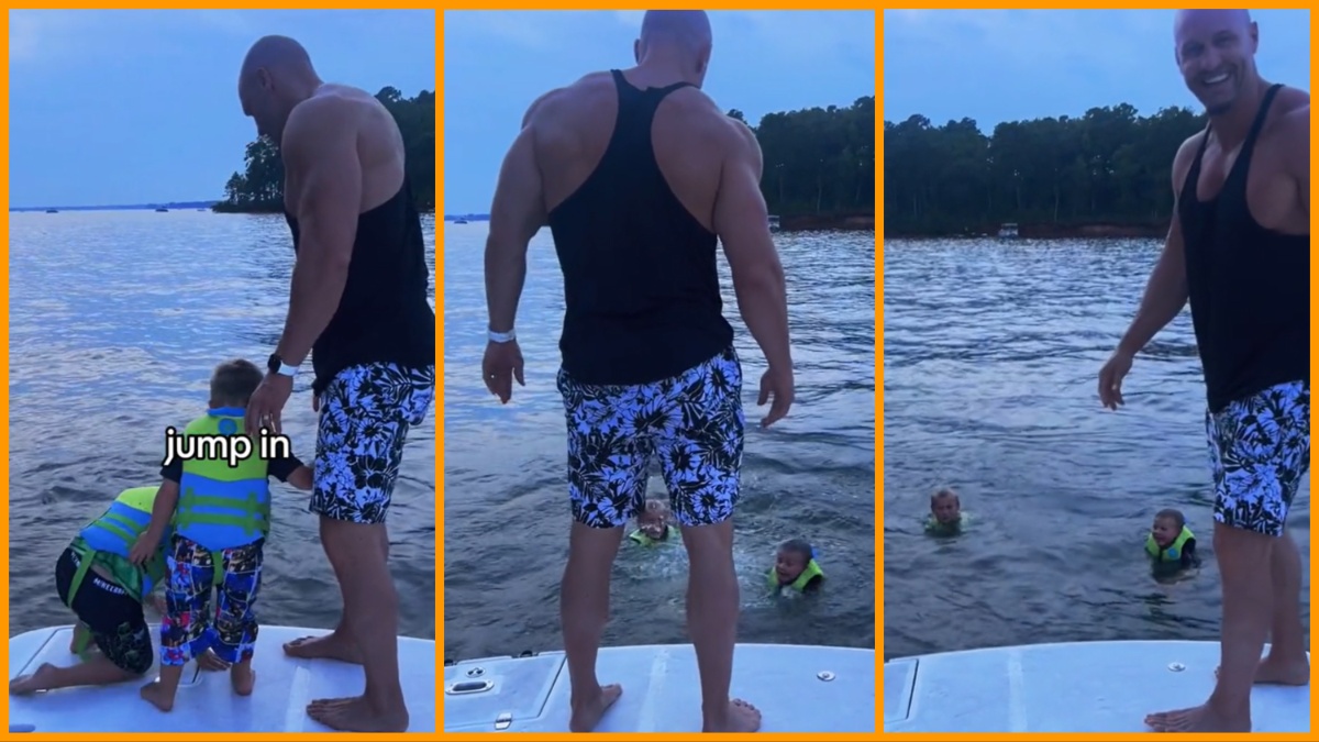 ‘That’s One Way To Build Trust’: Dad’s Swimming Lesson Takes a ...