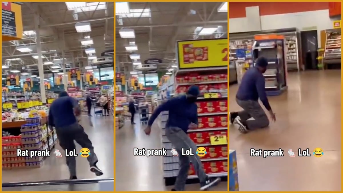 ‘It’s on Your Back!’: Supermarket Rat Prank Gives Startled Customer an ...