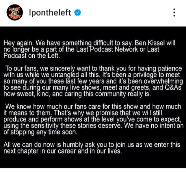 ‘Last Podcast on the Left’: What Happened Between Ben Kissel and Taylor ...