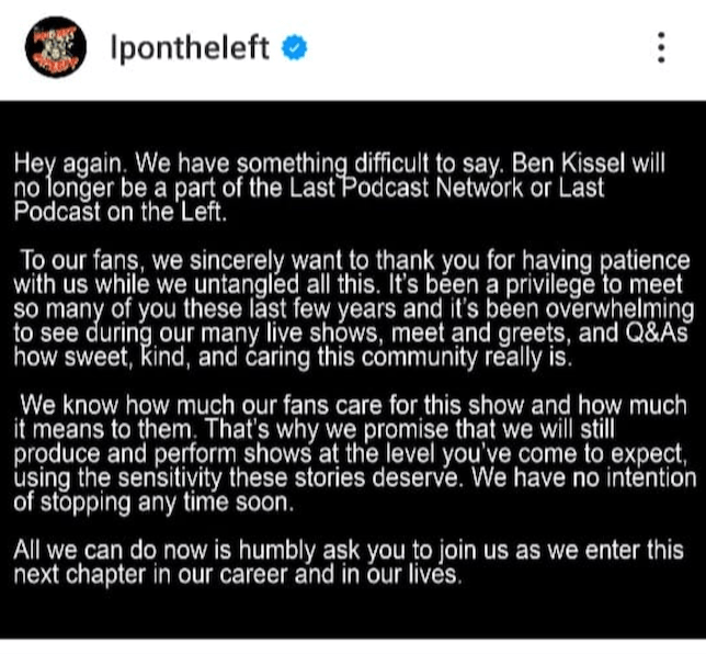 ‘Last Podcast on the Left’: What Happened Between Ben Kissel and Taylor ...