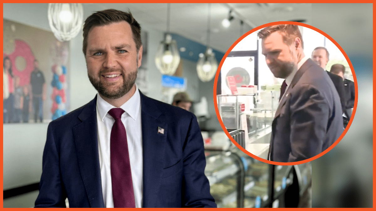 JD Vance Had the Cringiest Donut Shop Visit Ever and I Am So Uncomfortable. Wow.
