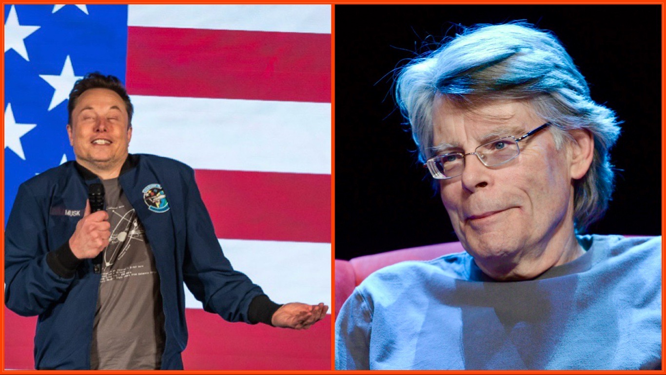 Stephen King proves why he's the master as he turns Elon Musk's color ...