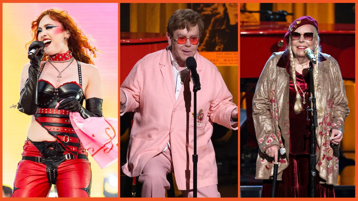 Chappell Roan, Elton John, and Joni Mitchell took a picture together ...