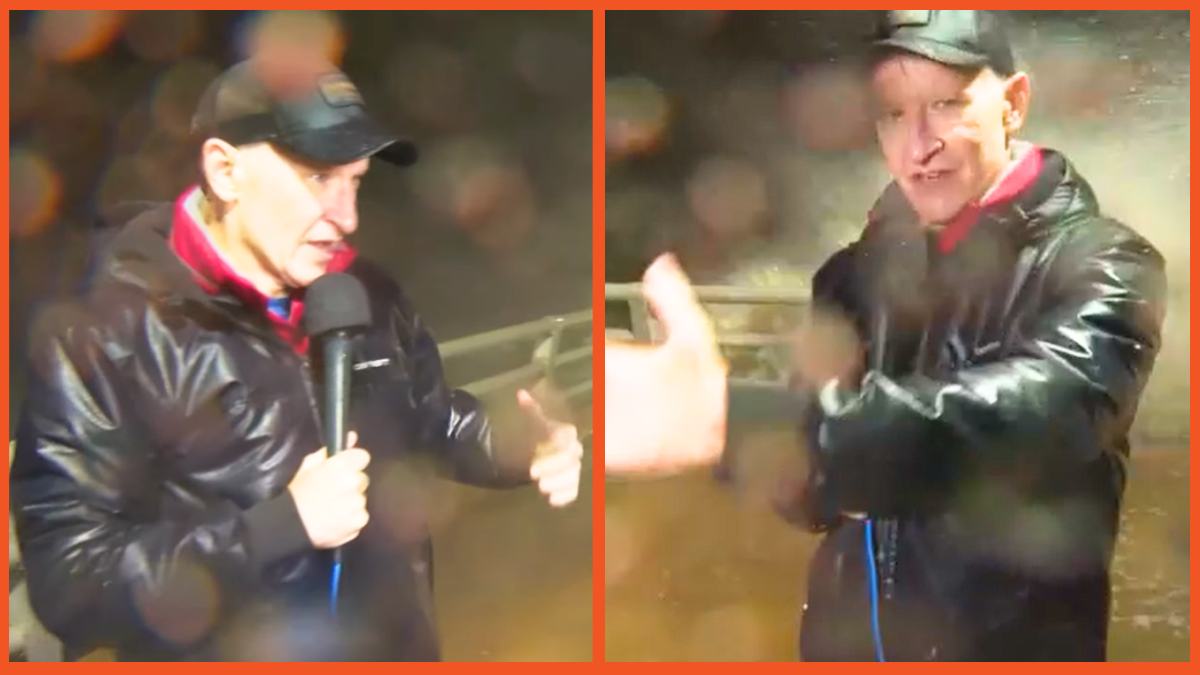 Live CNN Footage of Anderson Cooper Getting Slapped by Hurricane Milton ...