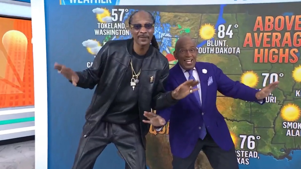 Snoop Dogg did the morning weather report with Al Roker and you may ...