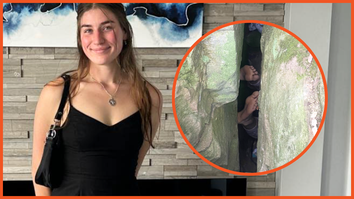 An Australian woman got stuck upside down in a rocky crevice after ...