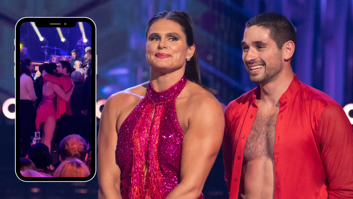 Ilona Maher and Alan Bersten were spotted canoodling behind-the-scenes ...