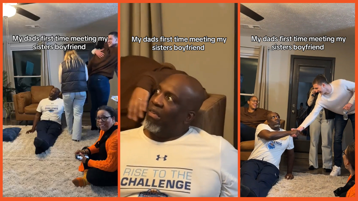 'Bro backing up just in case pops flips': Dad gets a surprise when he's ...