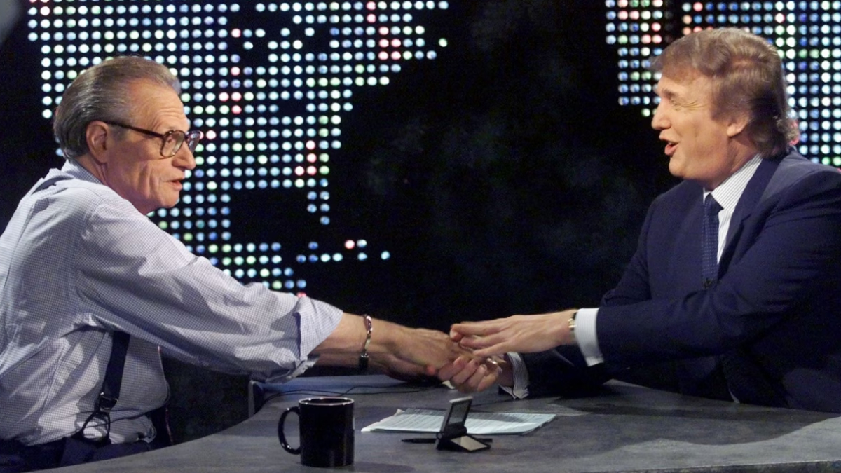 'Do you mind if I sit back?': Donald Trump's tried demeaning Larry King ...