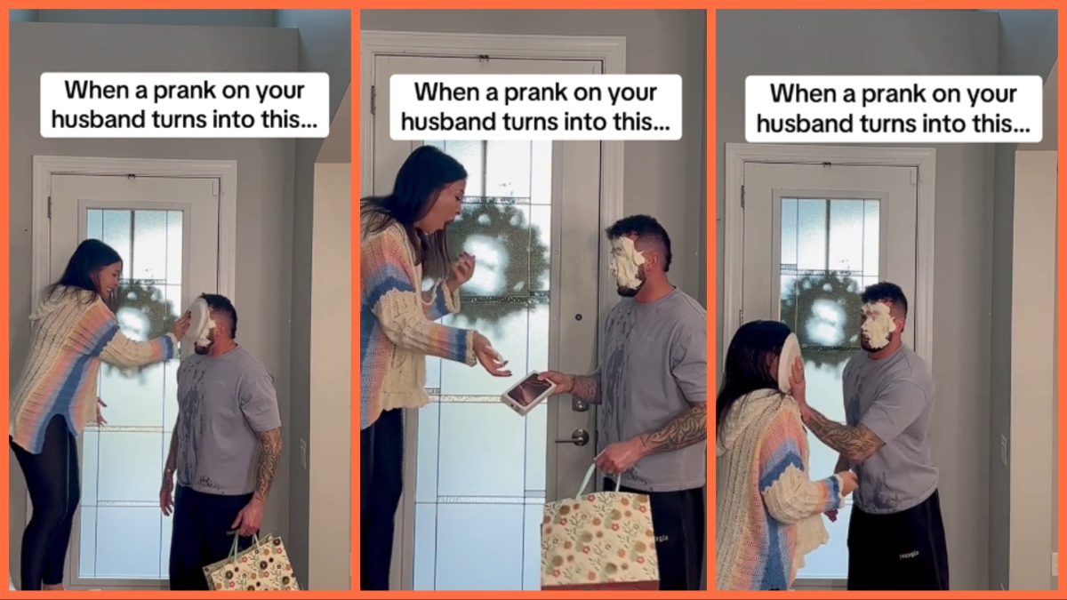 'I thought he was going to take it back': Wife pranks husband when he gets home, but it turns ...