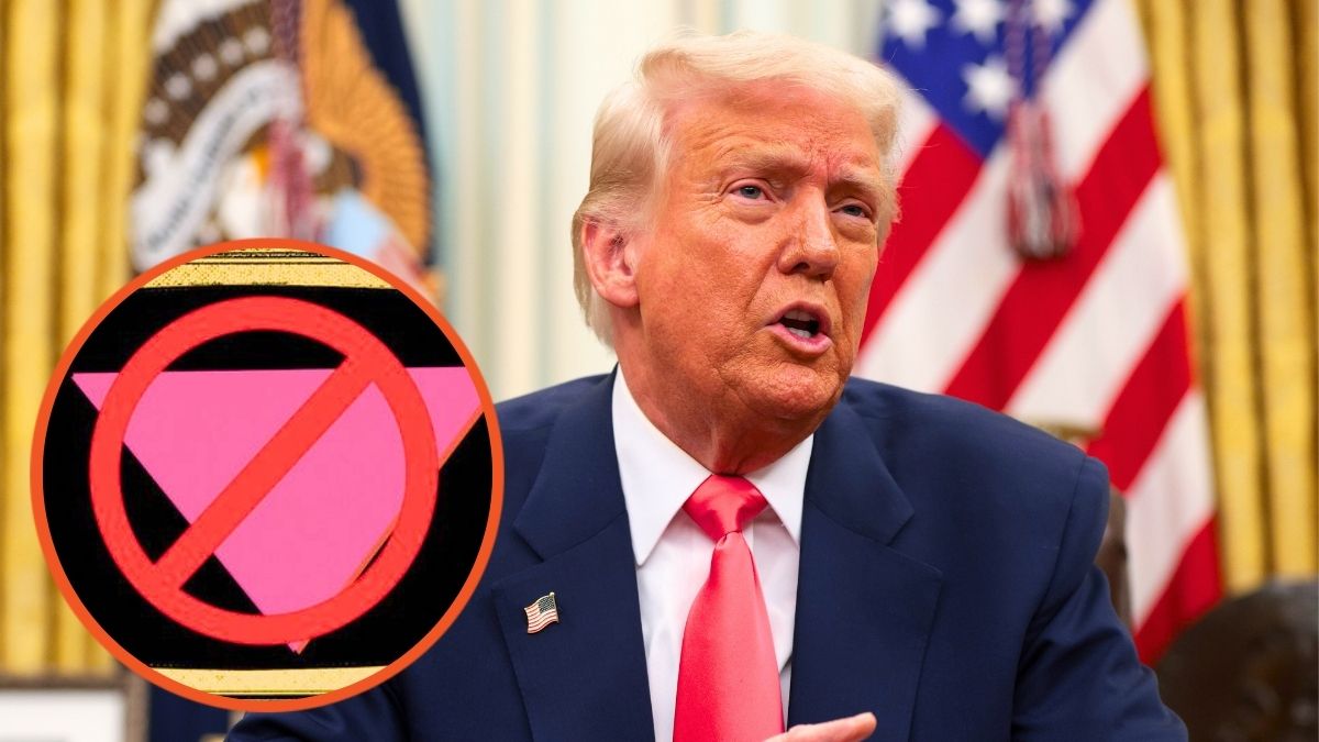 Donald Trump's Nazi hate symbol pink triangle post, explained – We Got ...